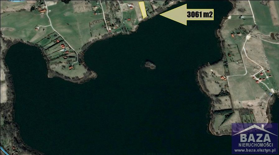 Działka 3061 m² nad jeziorem na sprzedaż Suryty