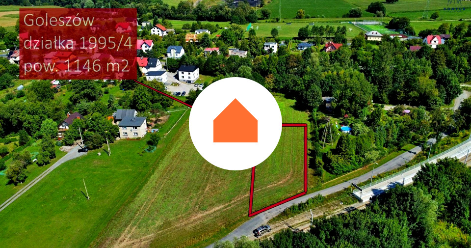 Sprzedam działkę 1146 m² budowlaną ul. Kolejowa, Goleszów