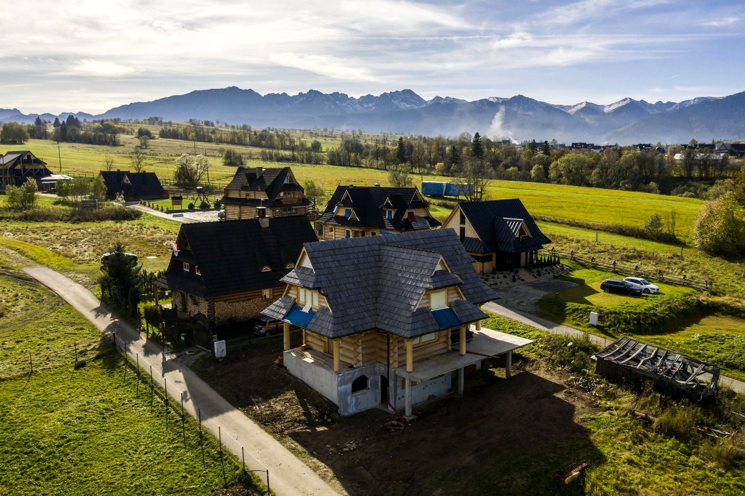 Dom wolnostojący surowy otwarty 520 m² na sprzedaż ul. Kościuszki, Poronin