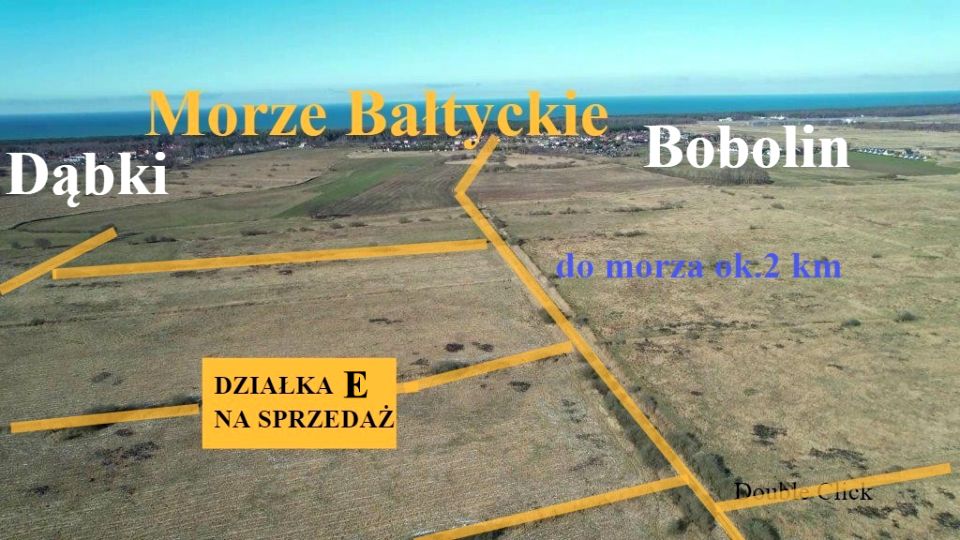 Bobolin Dąbki działka 3000 m2 tylko 2 km do morza