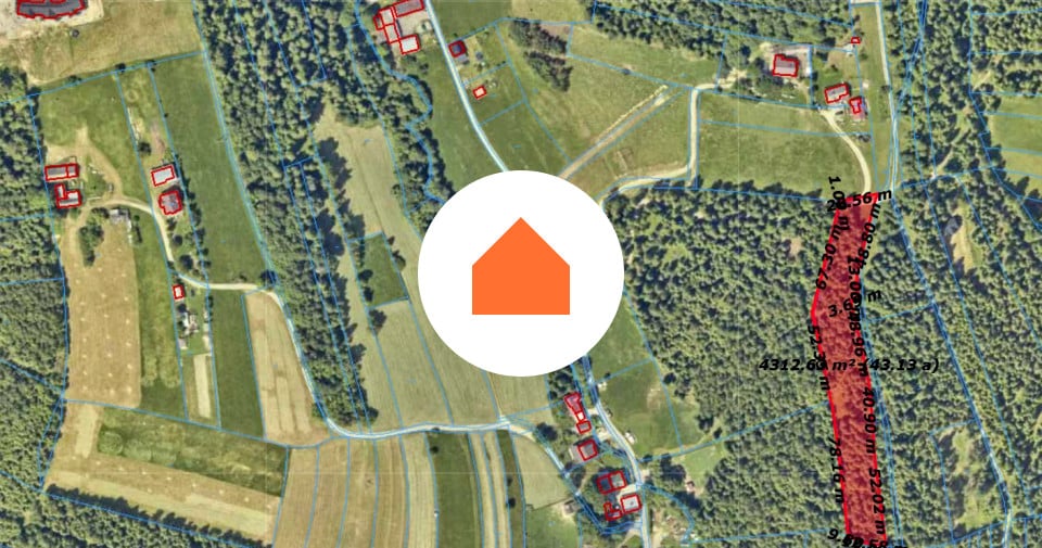Sprzedam działkę 4300 m² leśną Nowy Targ